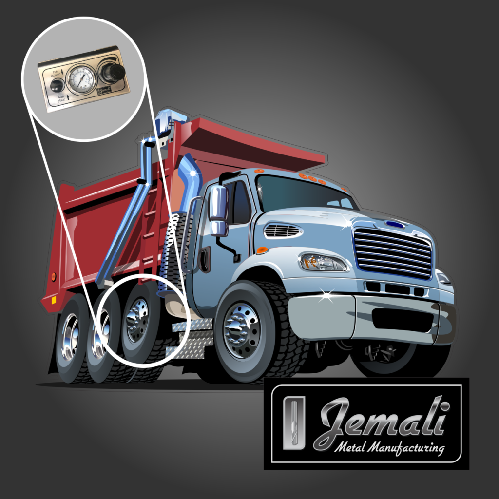 Dump Trucks Lift Axle Controls Mini Console – Jemali, Corp